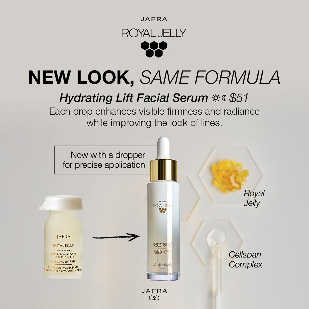 Royal Jelly Hydrating Lift Facial Serum – Jafra Cosmetics International